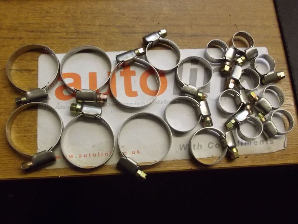 Hose clip set kit for all cooling hoses Mazda MX-5 mk1 18 s/s hose clips