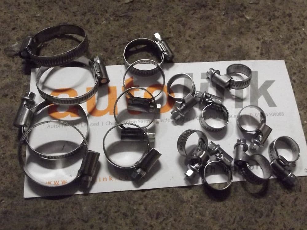 Hose clip set kit for all cooling hoses Mazda MX-5 mk2 16 hose clips