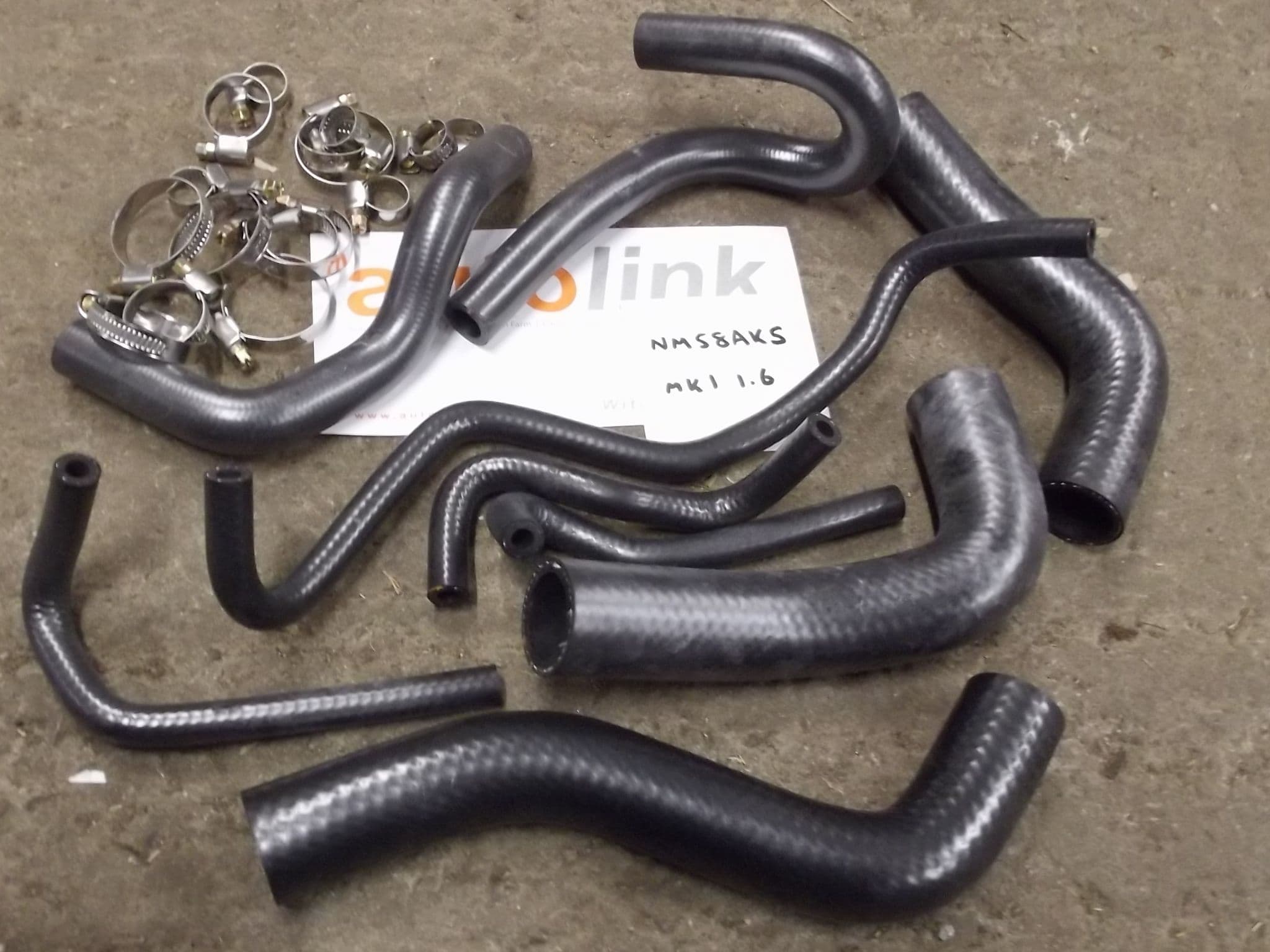 Hose set 9 coolant hoses kit with clips Mazda MX-5 1 6 mk1 1989-98