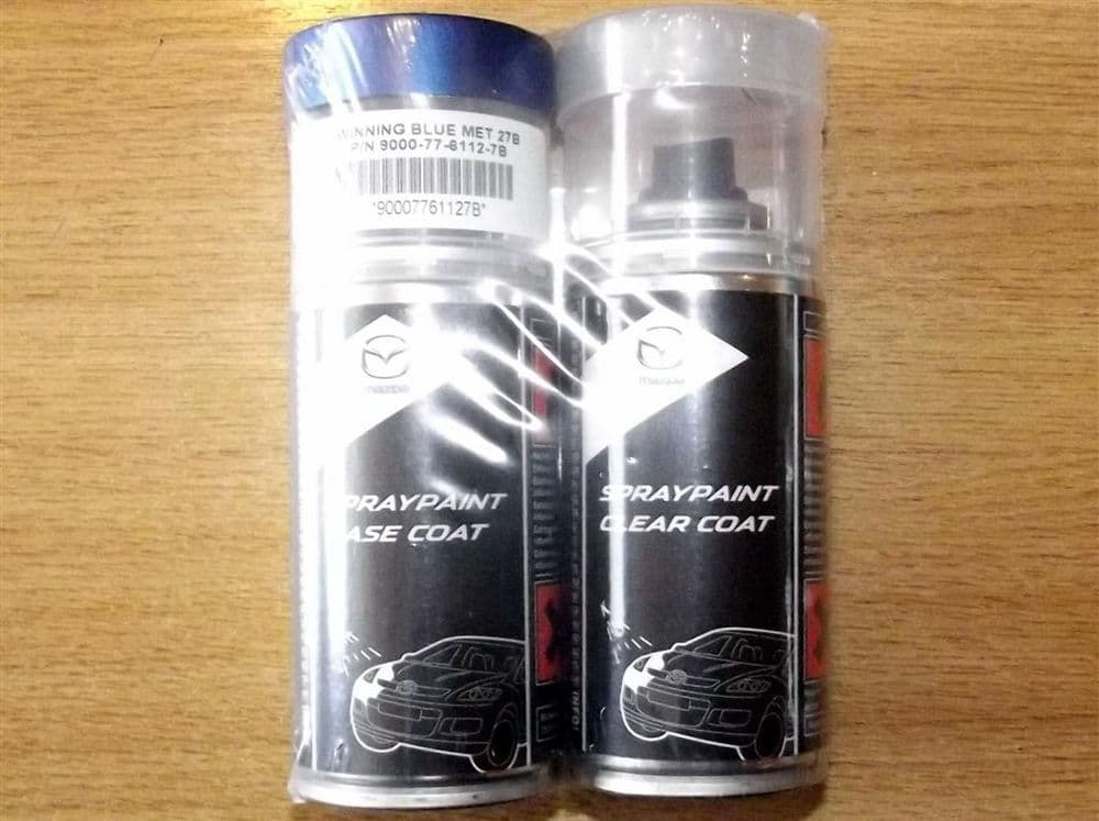 Paint spray kit genuine Mazda 27B Winning Blue