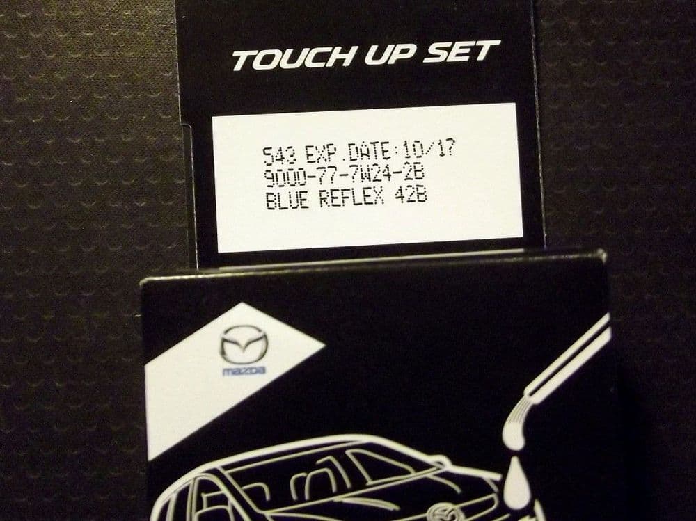 Paint touch up kit genuine Mazda 42B Blue Reflex Mica
