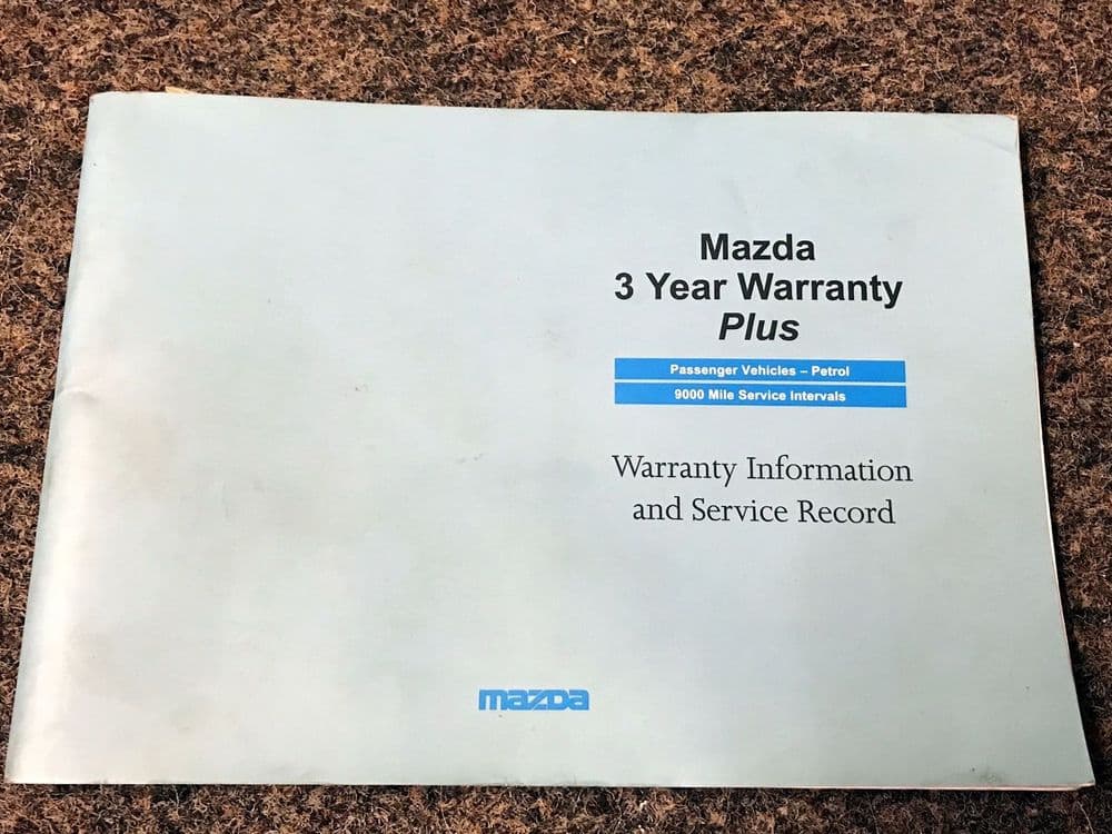 Service book Mazda MX-5 mk1 1 6 1997 MCAG2117B USED