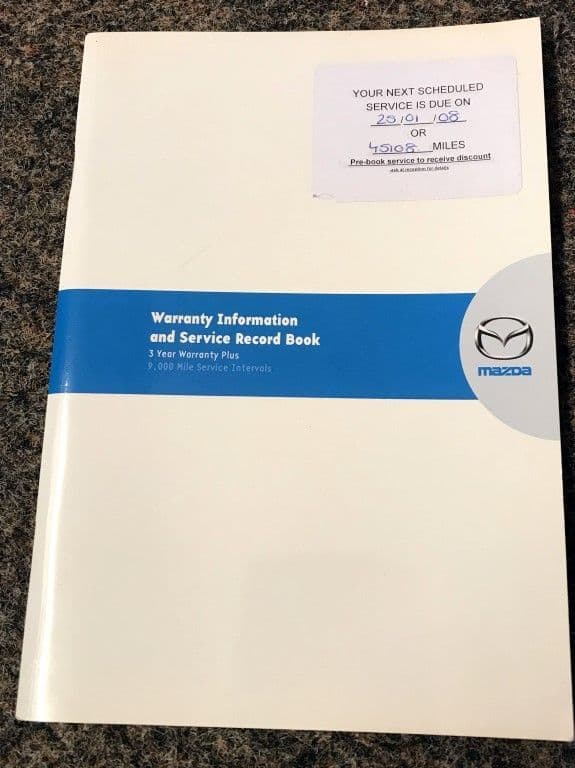 Service book Mazda MX-5 mk2 5 07/2002 810077522 USED