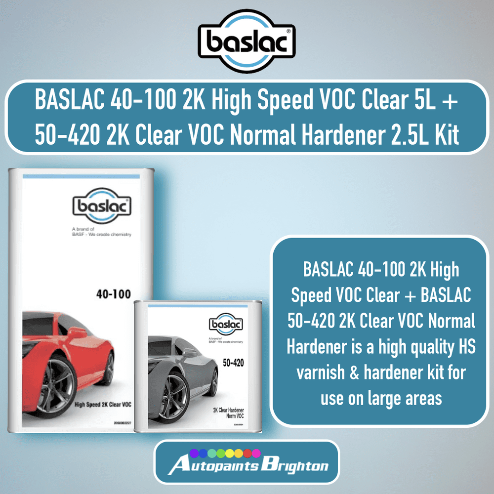 Baslac 40-100 2K Clearcoat 50-420 Hardener 7 5L Kit