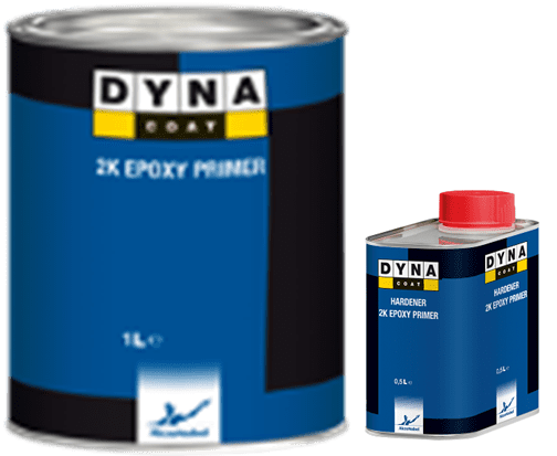 DYNACOAT 2K Epoxy Primer 1L DYNA Coat 2k Epoxy Hardener 0 5L