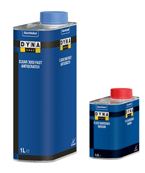 DYNACOAT Clear 3000 Fast Anti Scratch 1L Flexi Hardener Fast 0 5L