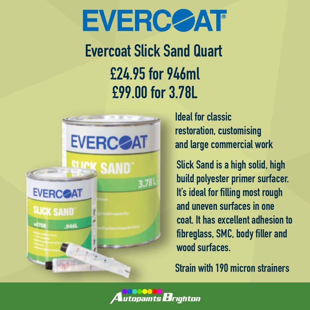Evercoat Slick Sand High Build Polyester Spray Filler Select Size