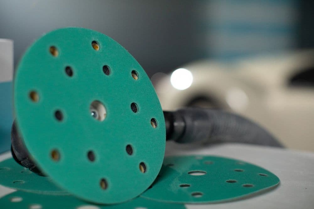 GERKO ABRASIVE FILM DISC GREEN 150 15 HOLE X 100 BOX VARIOUS GRITS