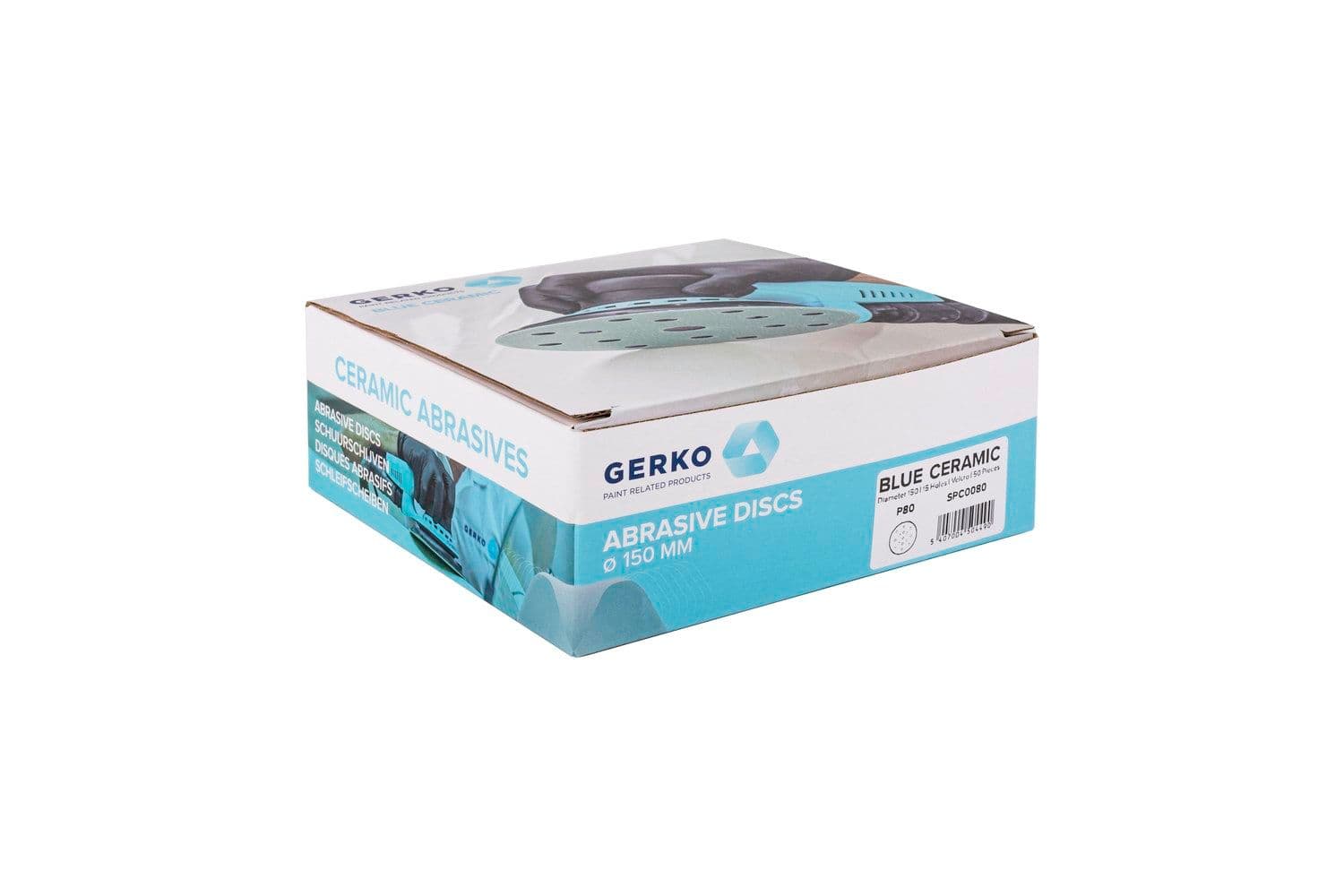 Gerko Sanding disc blue ceramic 150g Various Grits 50PK