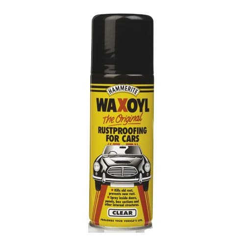 Hammerite Waxoyl Rust Proofing Car 400ml Aerosol Clear