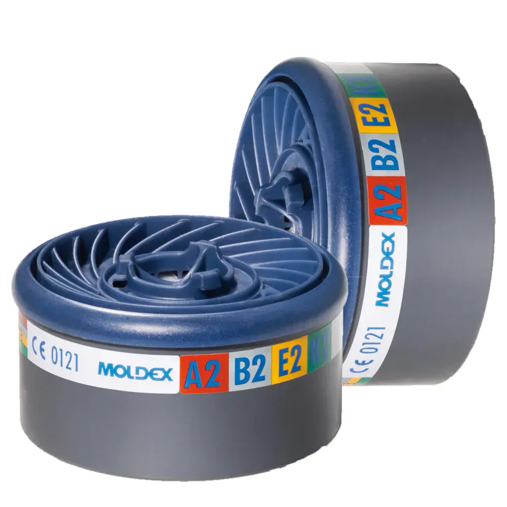 Moldex 9800 A2B2E2K2 Gas Filter Cartridge Box of 8 4 pairs