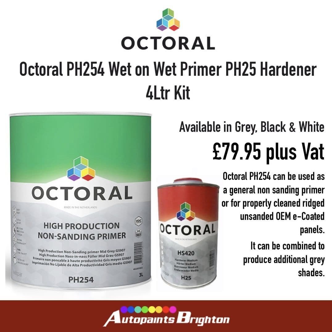 Octoral PH254 Wet on Wet Primer 3L H25 Hardener 1L