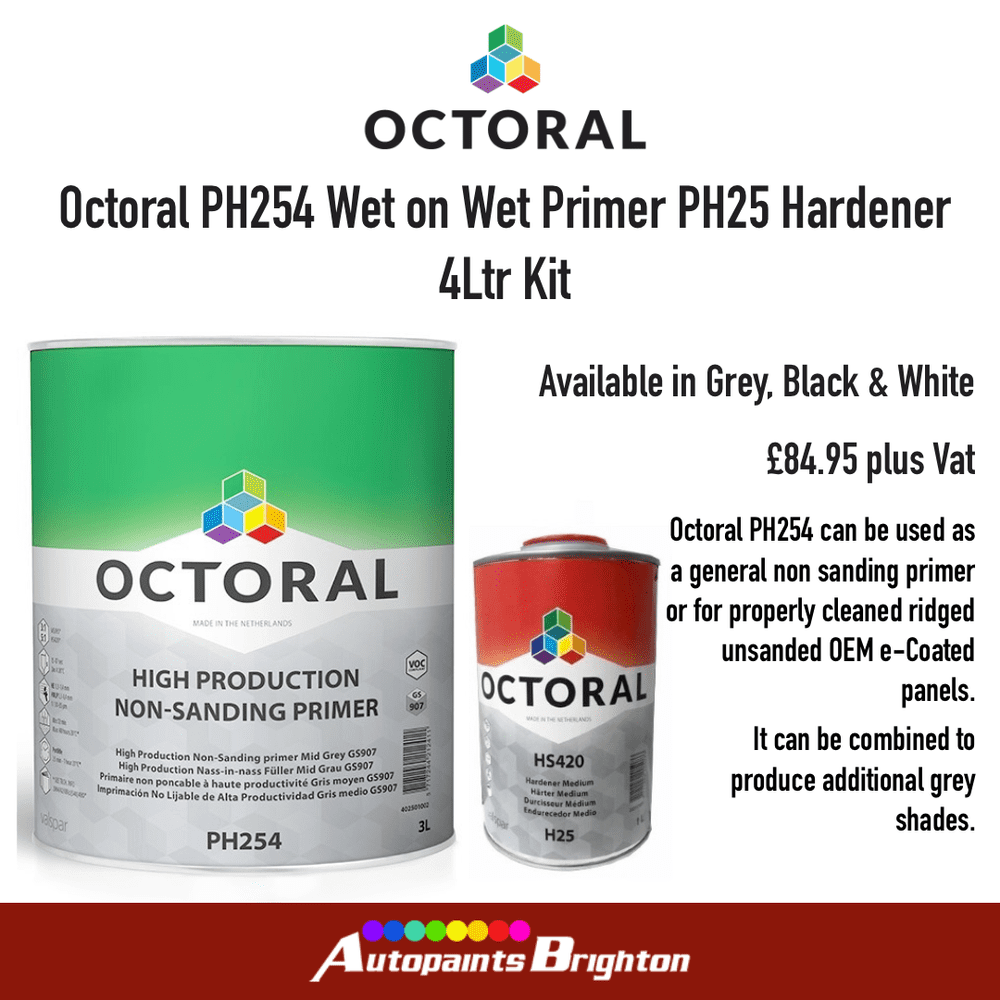 Octoral PH254 Wet on Wet Primer 3L H25 Hardener 1L