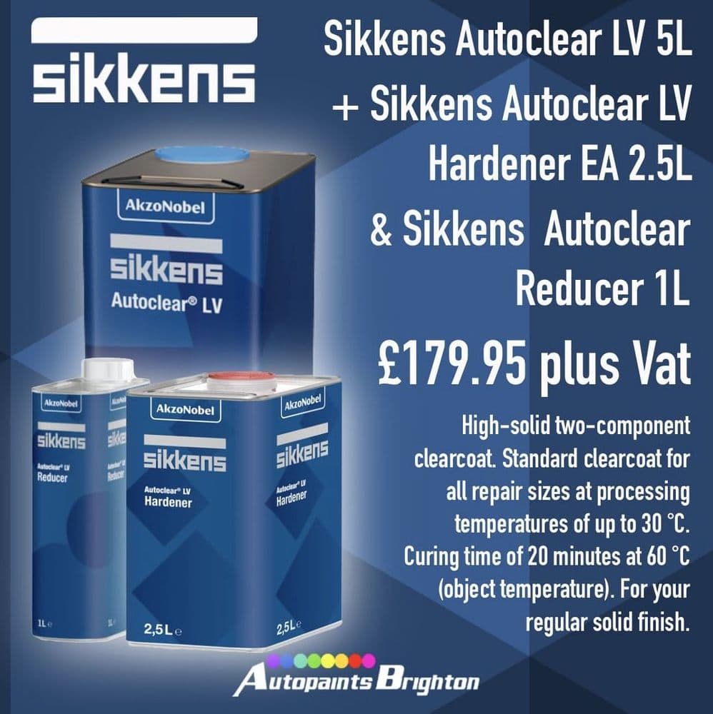 Sikkens Autoclear LV 5L Autoclear LV Hardener EA 2 5L & Autoclear ...
