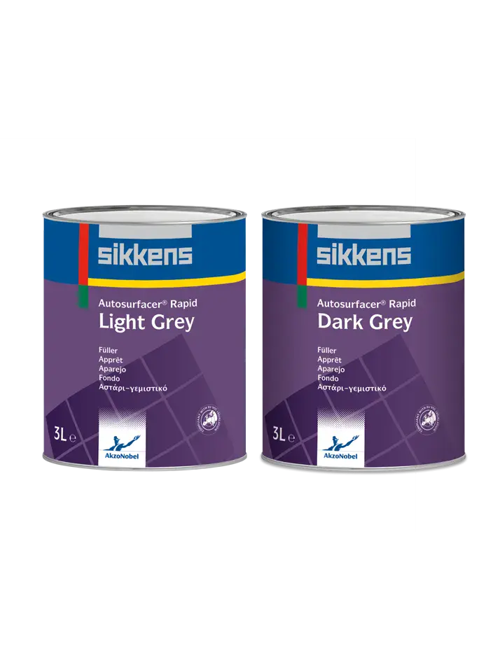 Sikkens Autosurfacer Rapid Light or Dark Grey 3L