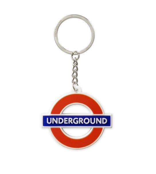 "Underground" London Underground Roundel Rubber Keyring gwc
