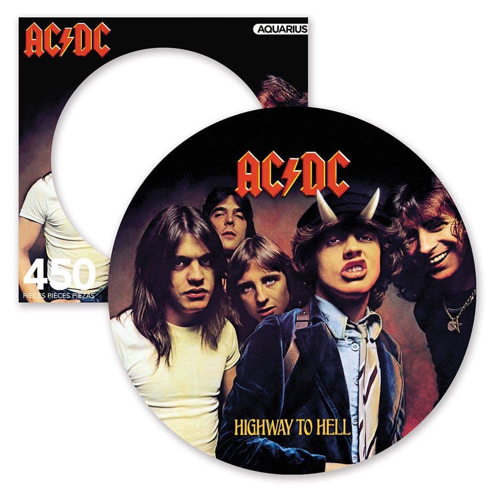 ACDC Highway to Hell 450 piece round disc jigsaw puzzle 305mm x 305mm nm