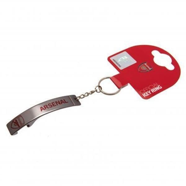 Arsenal FC curved keyring with bottle opener spg