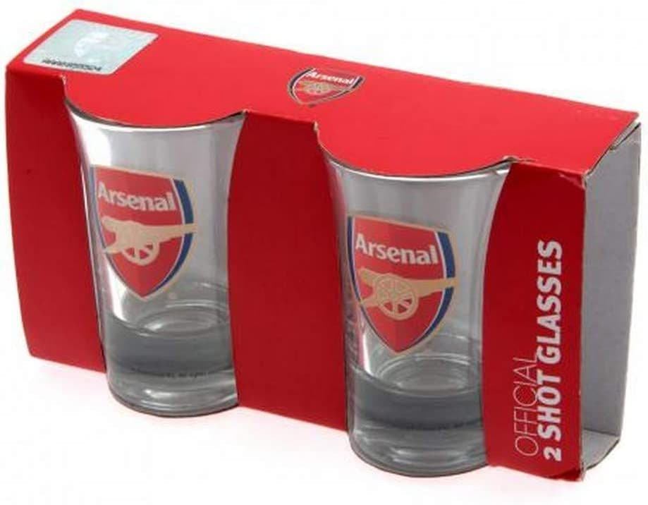 Arsenal FC Set of Two Shot Glasses bst