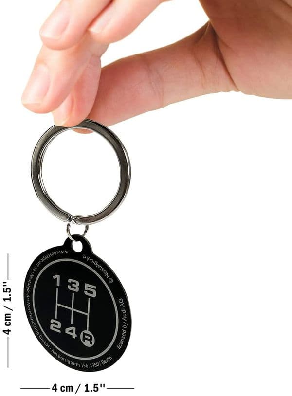 Audi Logo round metal keyring Licensed product na