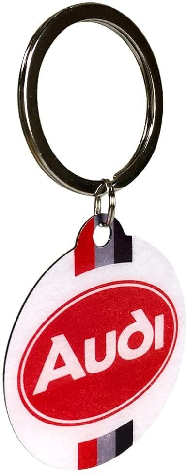 Audi Logo round metal keyring Licensed product na