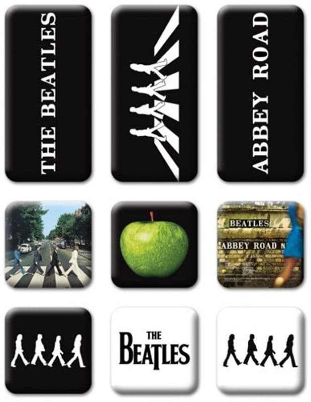 Beatles Abbey Road set of 9 mini fridge magnets ro