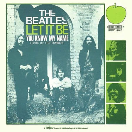 Beatles Let It Be Single cover drinks coaster hb