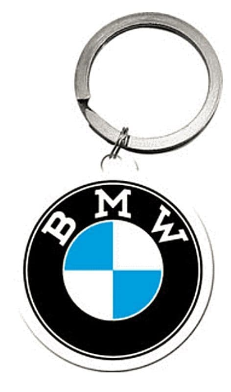 BMW Badge round metal keyring Licensed product na