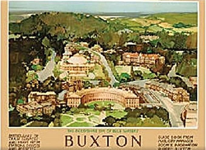 Buxton old British Rail ad fridge magnet