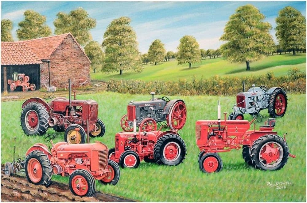 Case Tractor Collection by Roy Didwell 1000 piece jigsaw puzzle 690mm x ...
