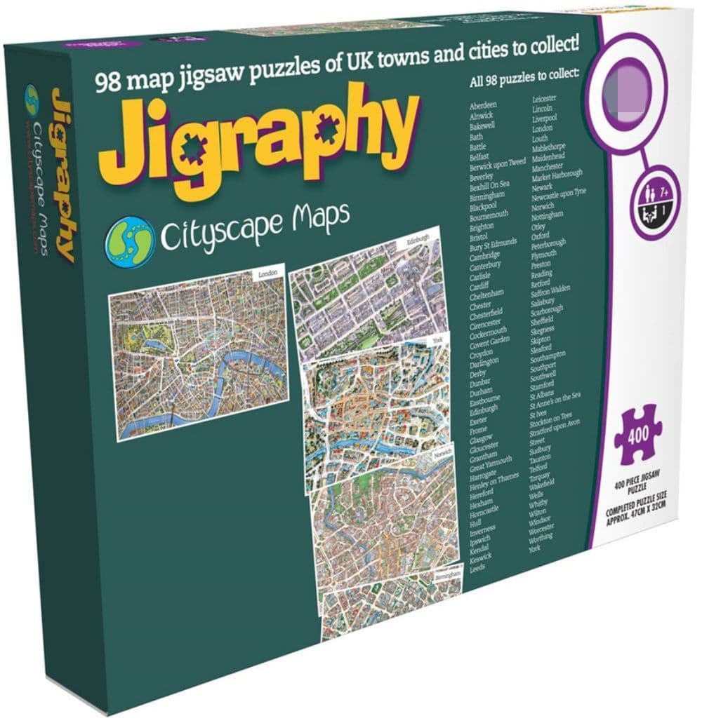Cityscapes Street Map Of Cambridge 400 Piece Jigsaw Puzzle 470mm x ...