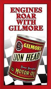 Engines Roar with Gilmore metal sign