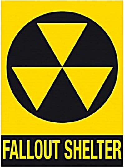 Fallout Shelter Metal Sign fd