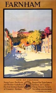 Farnham old rail ad fridge magnet