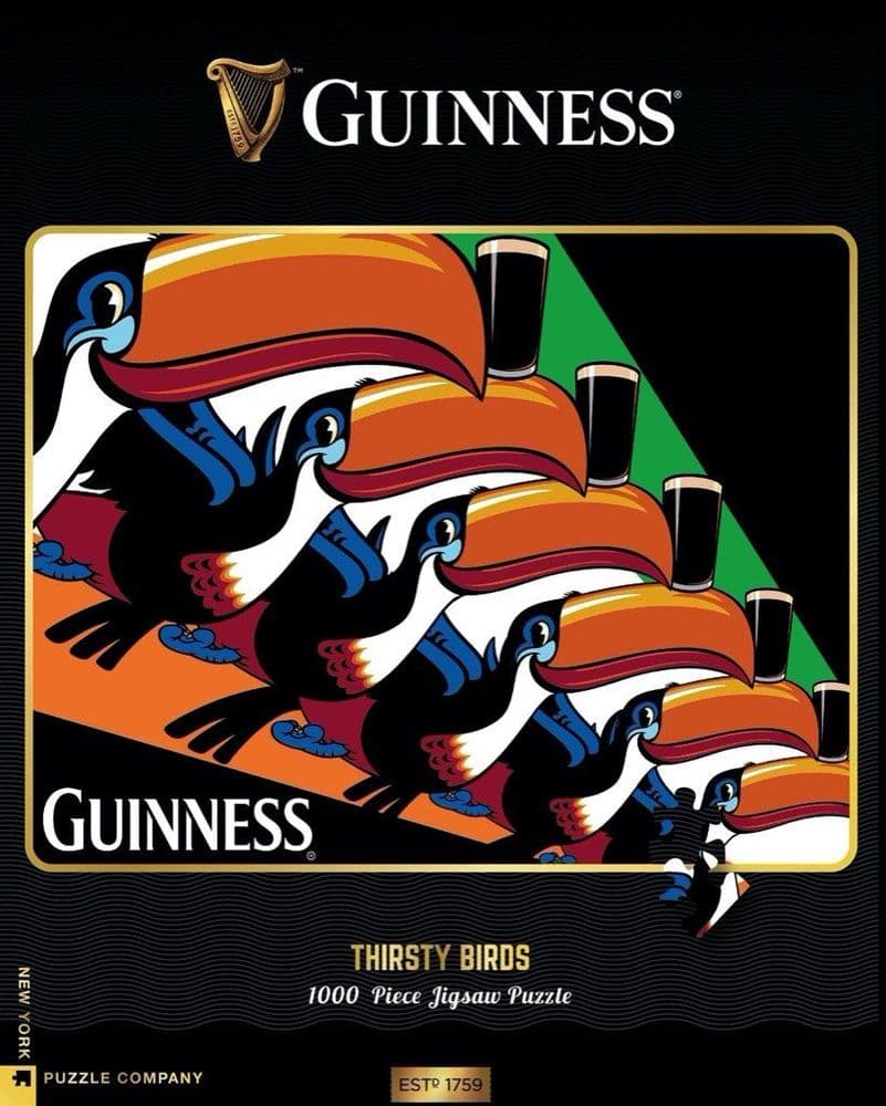 Guinness Advert Thirsty Birds 1000 Piece Puzzle 489mm x 676mm nyp