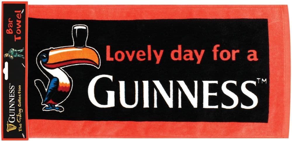 Guinness Gilroy Toucan Cotton Bar Towel 525mm x 250mm
