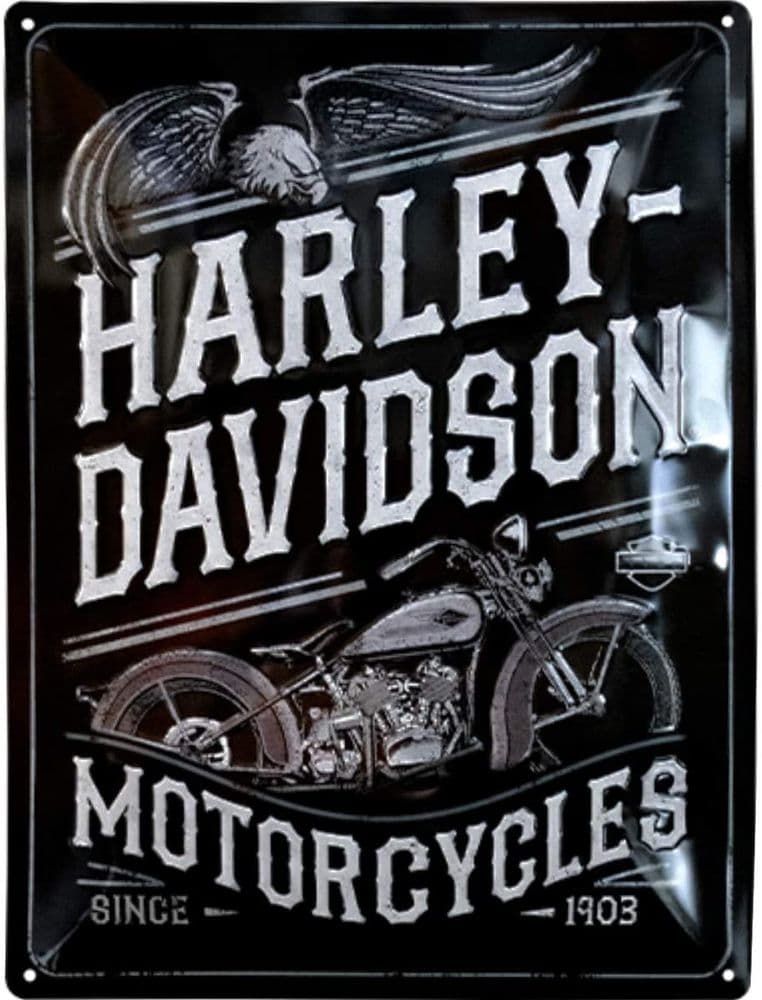 Large Harley Davidson Metal Signs High Performance Garage Signs
