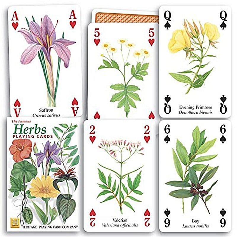 Herbs set of 52 playing cards jokers
