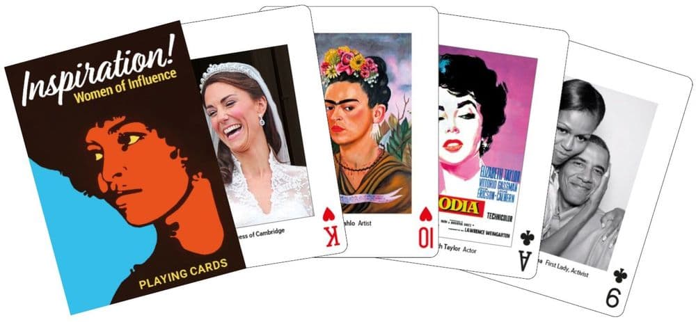 Inspiration Women of Influence set of 52 jokers playing cards gib