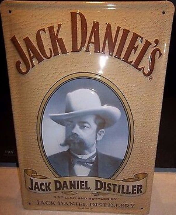 Jack Daniel s Jack Daniel Portrait Embossed Steel Sign 300mm x 200mm hi