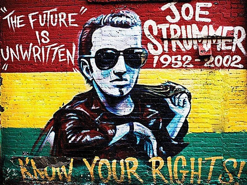 Joe Strummer Know Your Rights - Large Metal Sign 400mm x 300mm og
