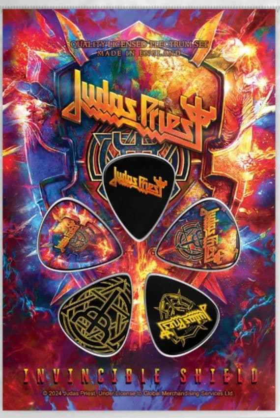 Judas Priest Invincible Shield 5 Plectrum Pack