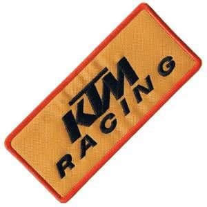 KTM Racing iron-on/sew-on cloth patch 115mm x 50mm os