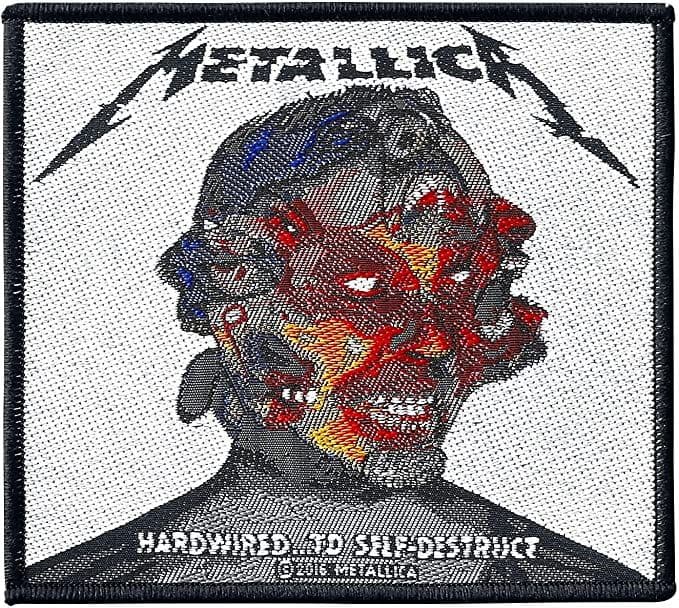 Metallica Hardwired to Self Destruct sew-on cloth patch 100mm x 100mm rz