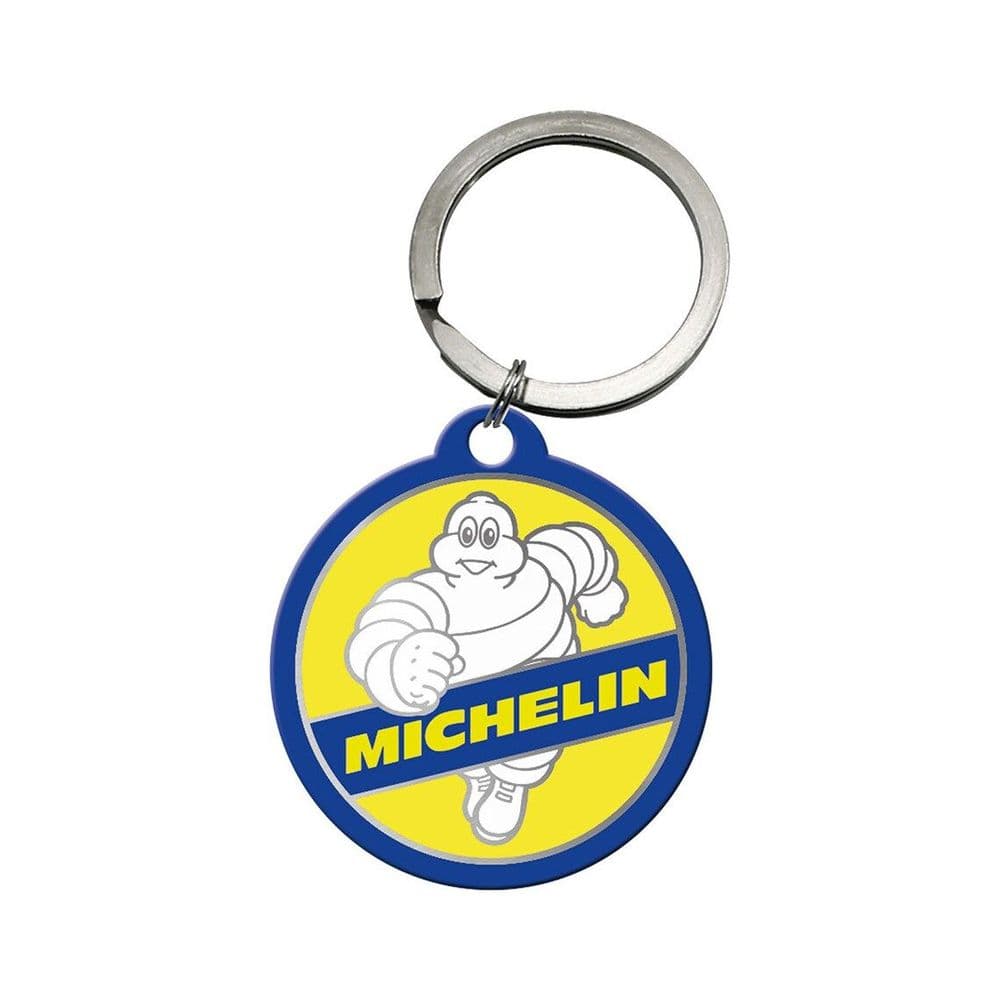 Michelin Man round metal keyring Licensed product