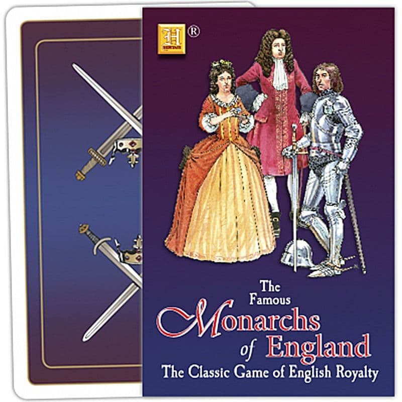 Monarchs of England playing card game & x28;hpc& x29;