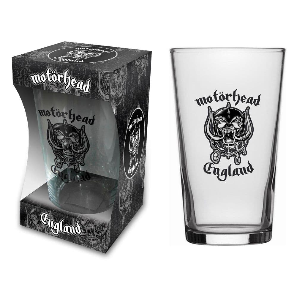 Motorhead England Logo Beer Glass rz