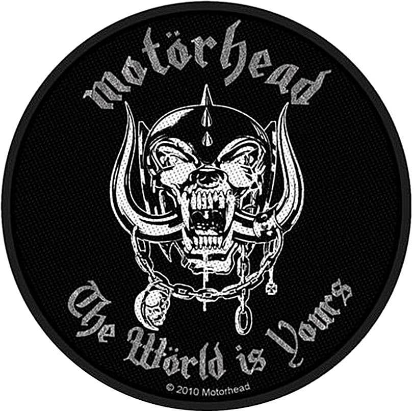 Motorhead The World Is Yours 90mm round sew-on cloth patch rz