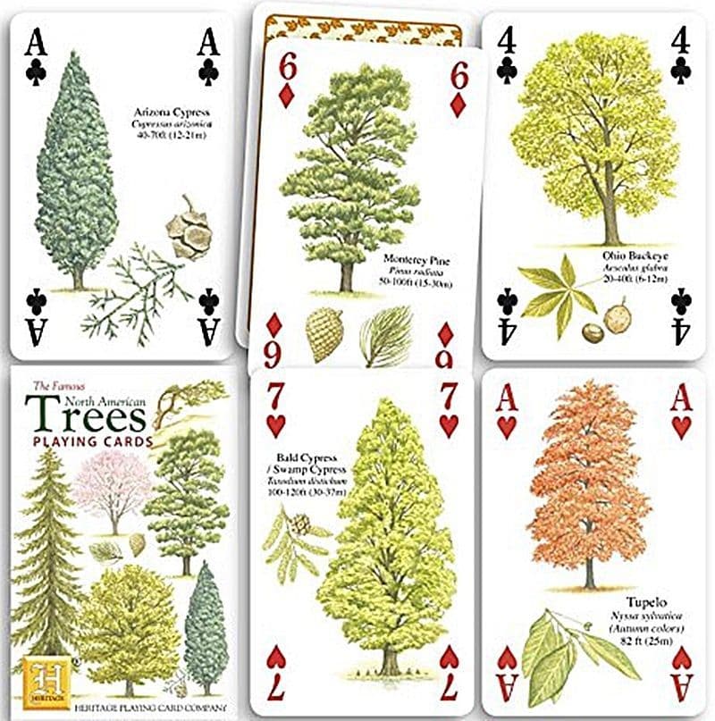 North American Trees set of 52 playing cards jokers hpc