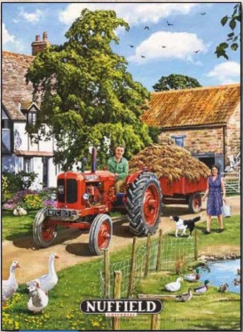Nuffield Universal Tractor & Trailer Small Metal Sign 200mm x 150mm og